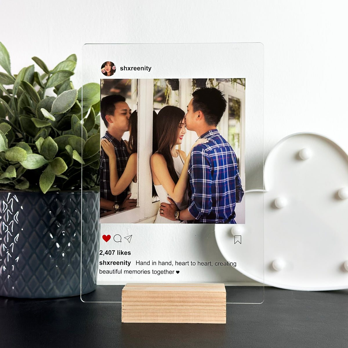 Customised Instagram Acrylic Plaque | The Moments Lab