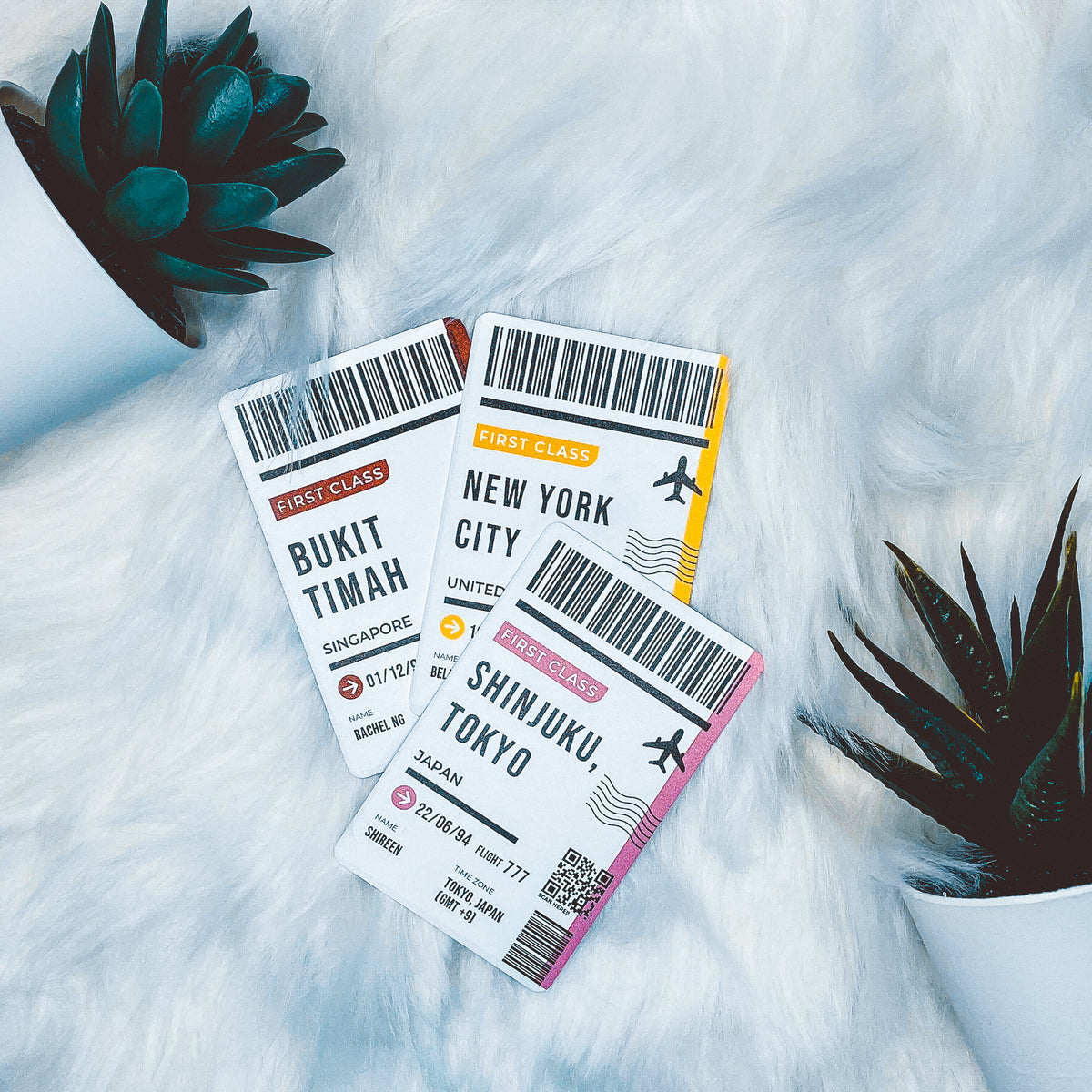 Customised Boarding Pass EZ-Link Card | The Moments Lab
